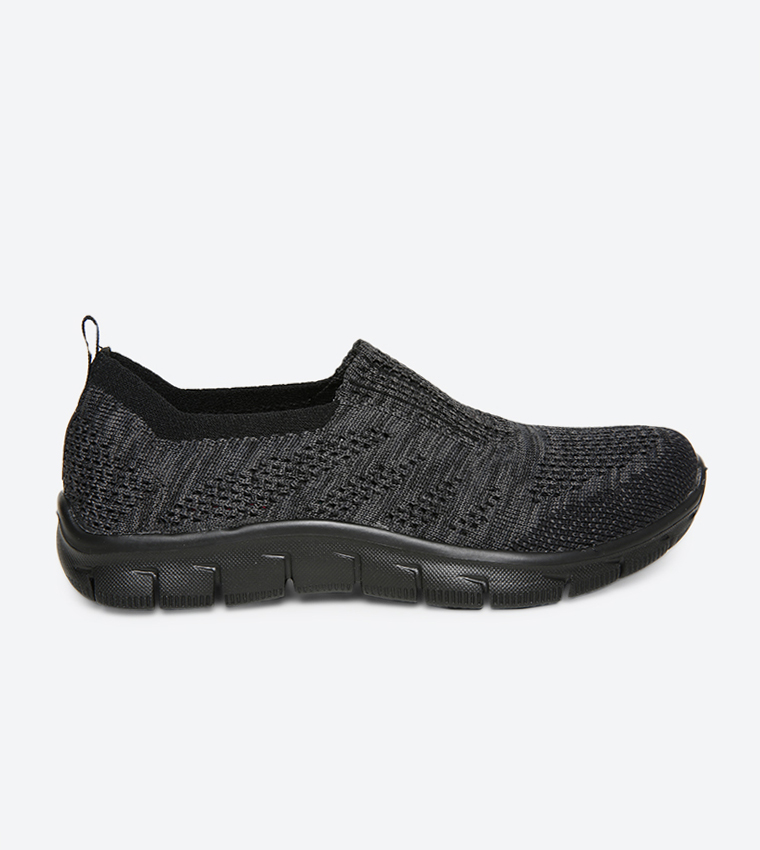 Buy Skechers Empire Inside Look Slip Ons Black In Black | 6thStreet Qatar
