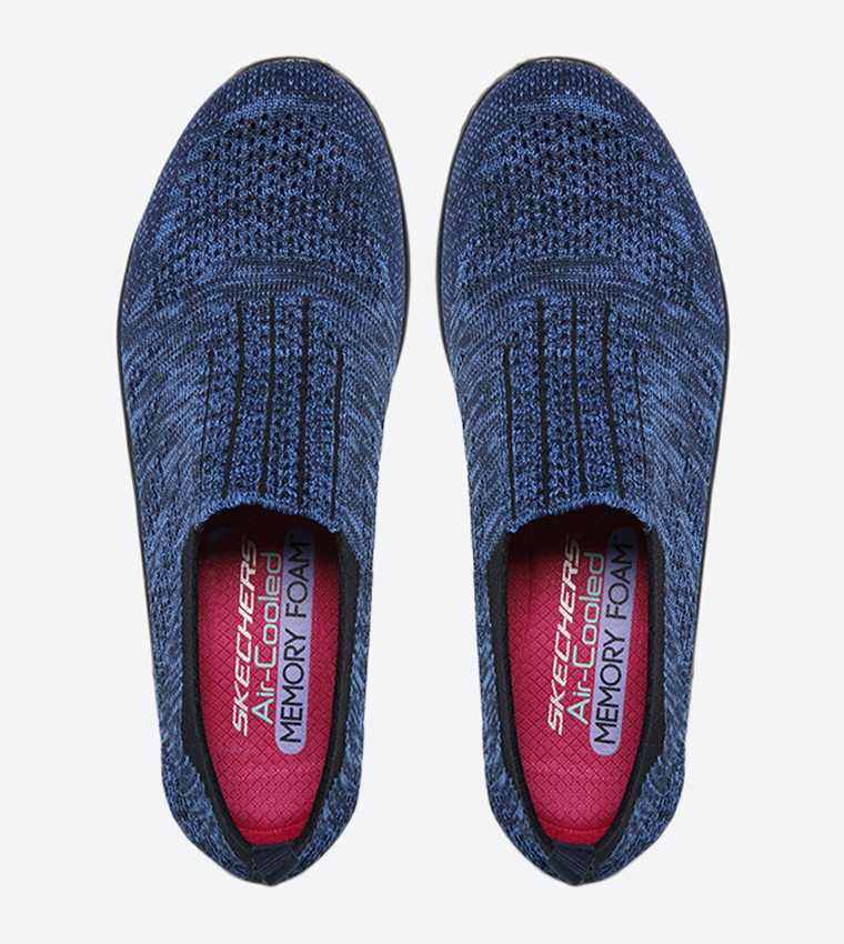Buy Skechers Empire Inside Look Slip Ons Blue In Navy | 6thStreet Qatar