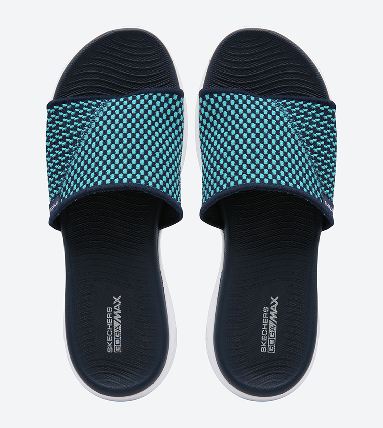 Buy Skechers On The Go 600 Nitto Slides Navy In Navy | 6thstreet Qatar