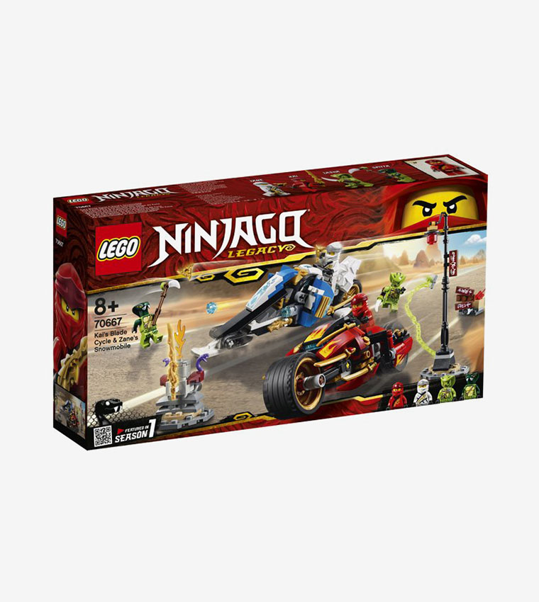 Buy Lego Kai'S Blade Cycle & Zane'S Snowmobile Multi In Multiple Colors ...
