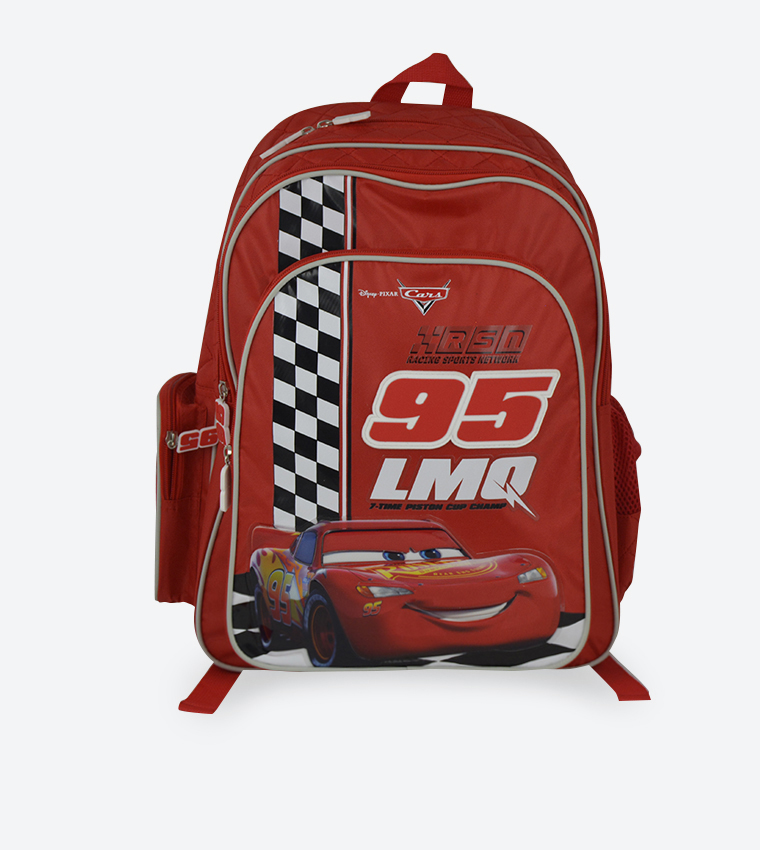 Buy R&B Kids Cars 95 LMQ Graphic Printed Backpack Red In Red ...