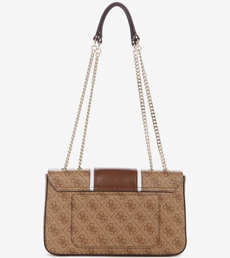 Buy Guess Open Road Convertible Flap Cross Body Bag Brown In Brown ...