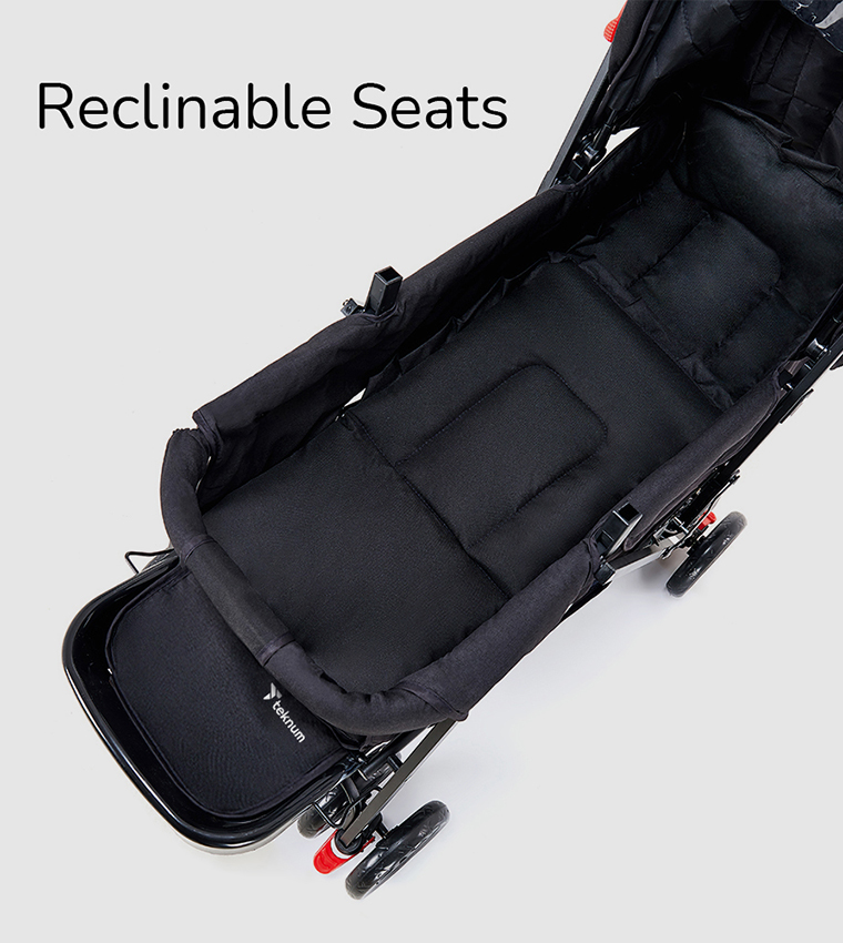 Buy Teknum @ Sambox Dual Baby Stroller Black In Black | 6thStreet UAE