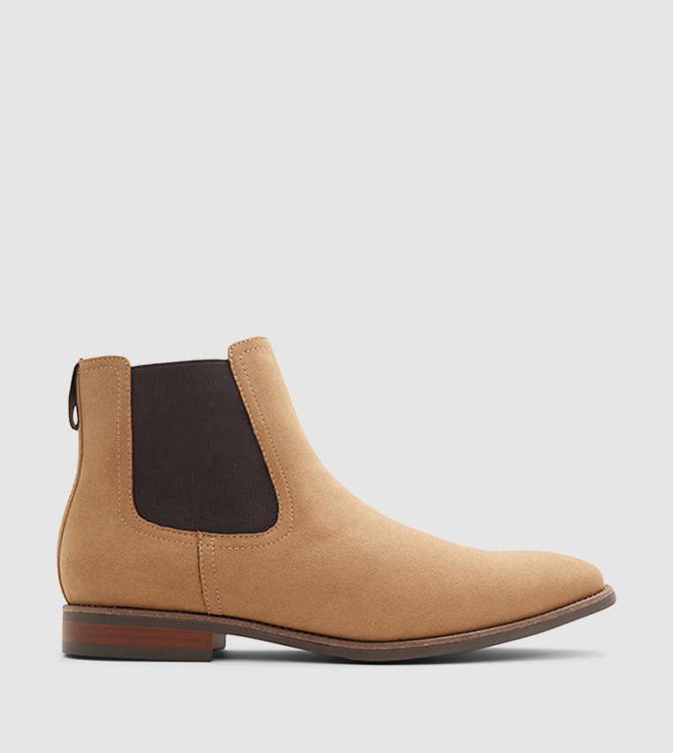 Buy Call It Spring STAMFORD Mid Top Pointed Toe Chelsea Boots In Beige ...