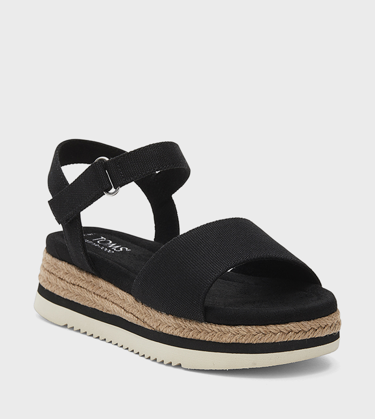 Buy Toms DIANA Open Toe Sandals In Black | 6thStreet UAE