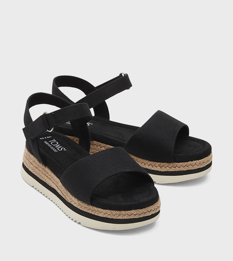 Buy Toms DIANA Open Toe Sandals In Black | 6thStreet UAE