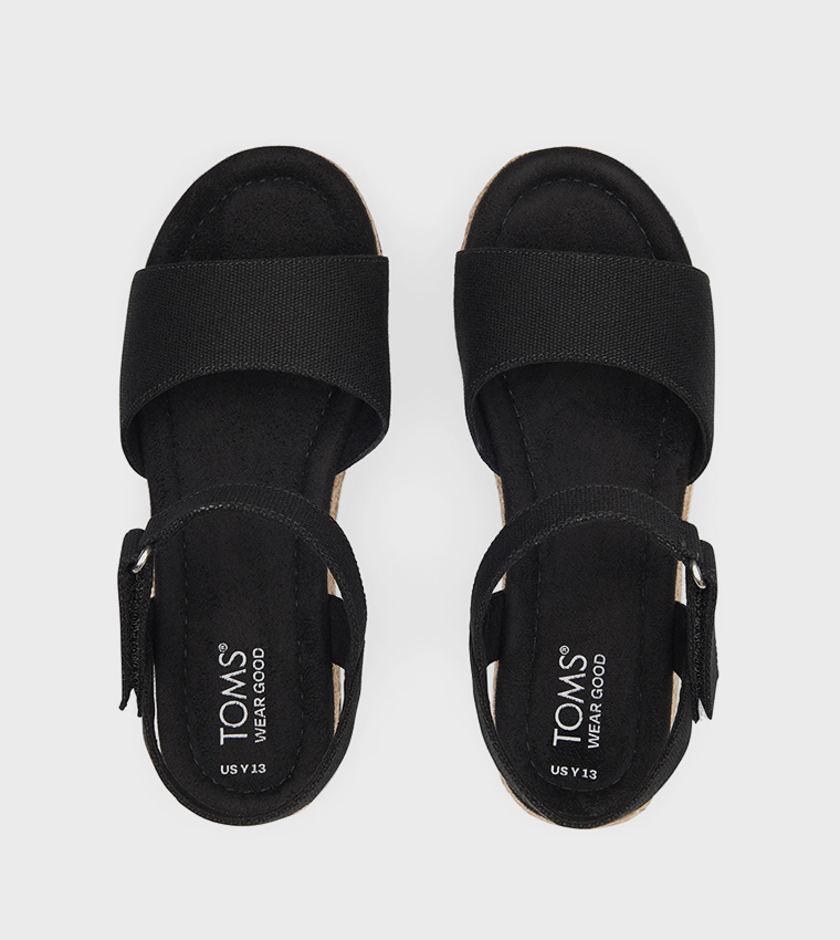 Buy Toms DIANA Open Toe Sandals In Black | 6thStreet UAE