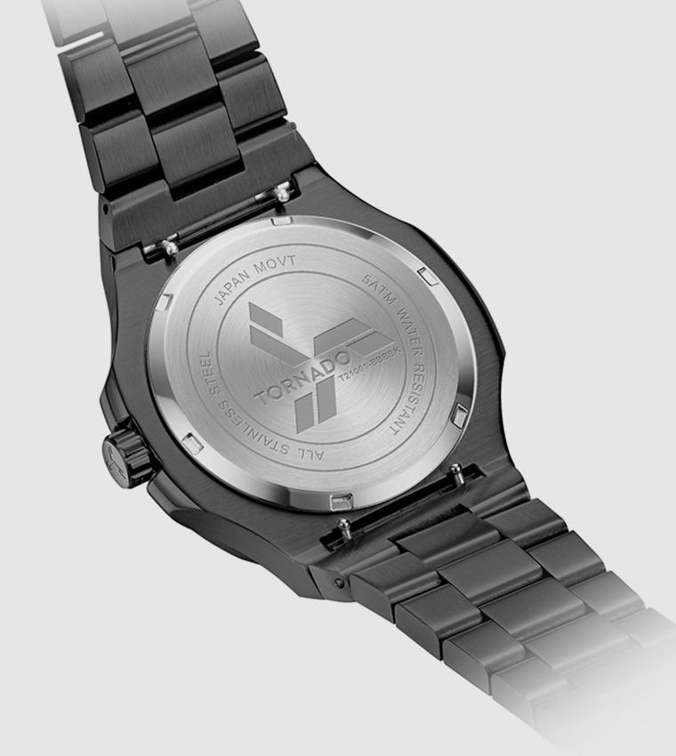 Buy Tornado Analog Round Dial Watch In Black | 6thStreet UAE