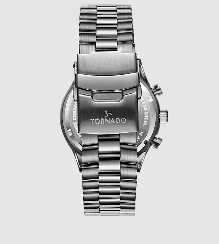 Buy Tornado Chronograph Military Green Dial Analog Watch In GUN METAL | 6thStreet Saudi Arabia