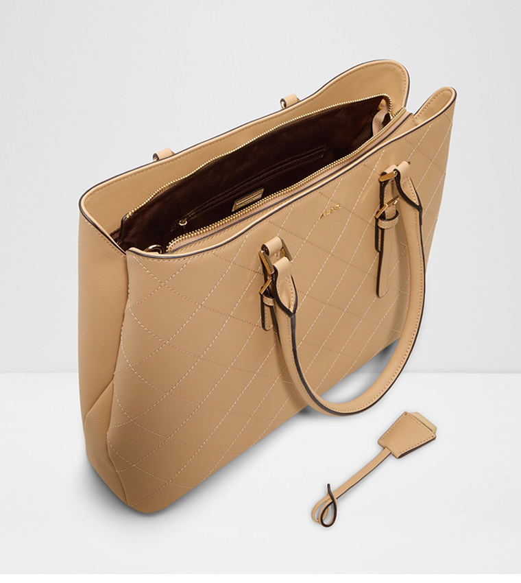 Buy Aldo TARANDI Stitch Detail Tote Bag In Brown | 6thStreet UAE