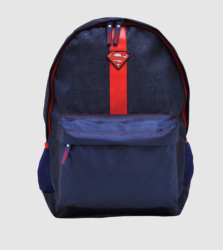 Buy Warner Bros @ Trucare Superman One Goal Teens Backpack 16" In Blue ...