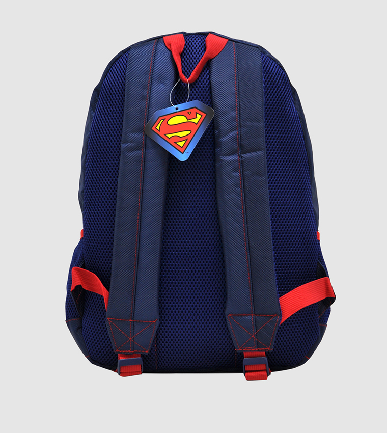 Buy Warner Bros @ Trucare Superman One Goal Teens Backpack 16" In Blue ...