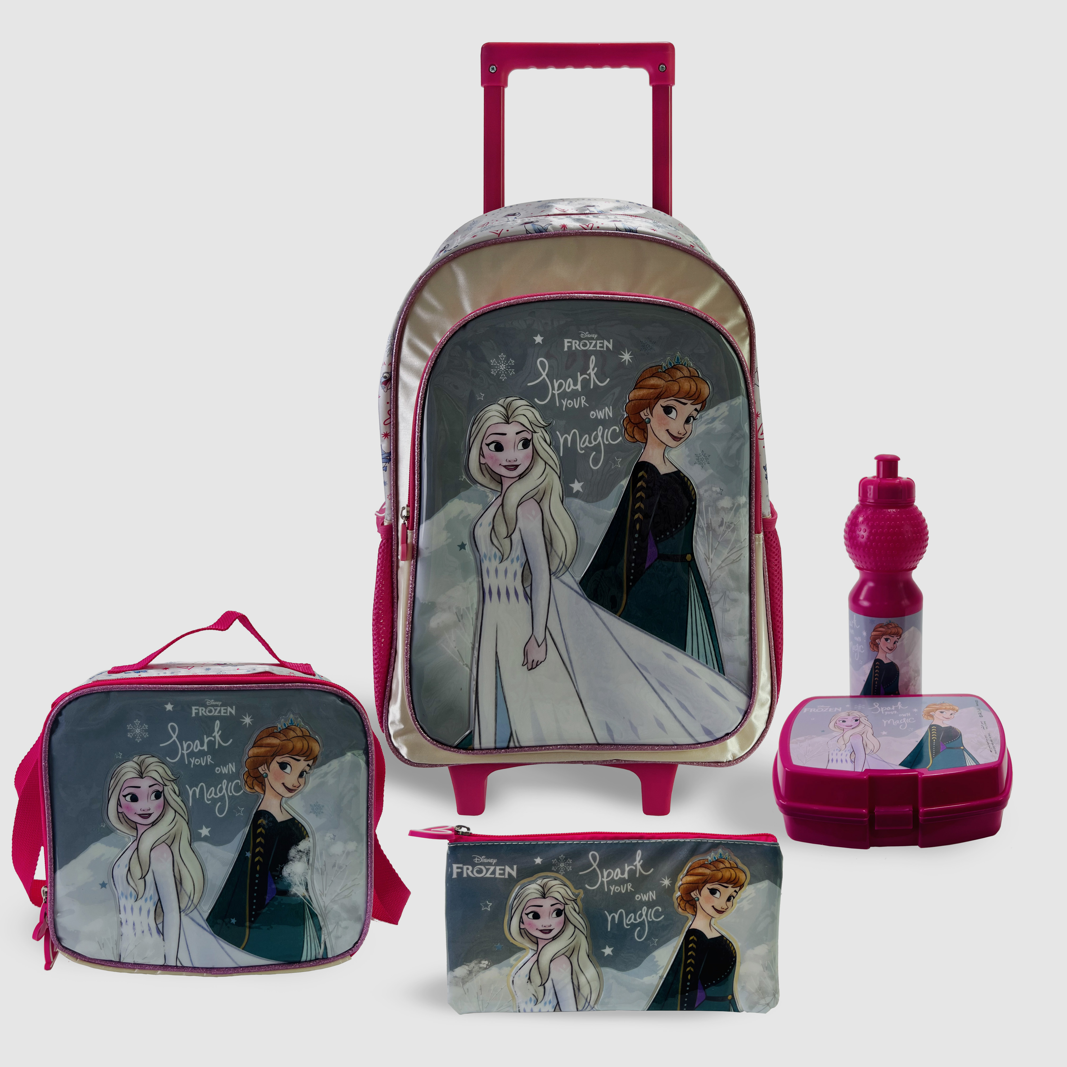 Buy Disney Frozen Spark Your Own Magic 18" 5In1 Trolley Box Set In Grey ...
