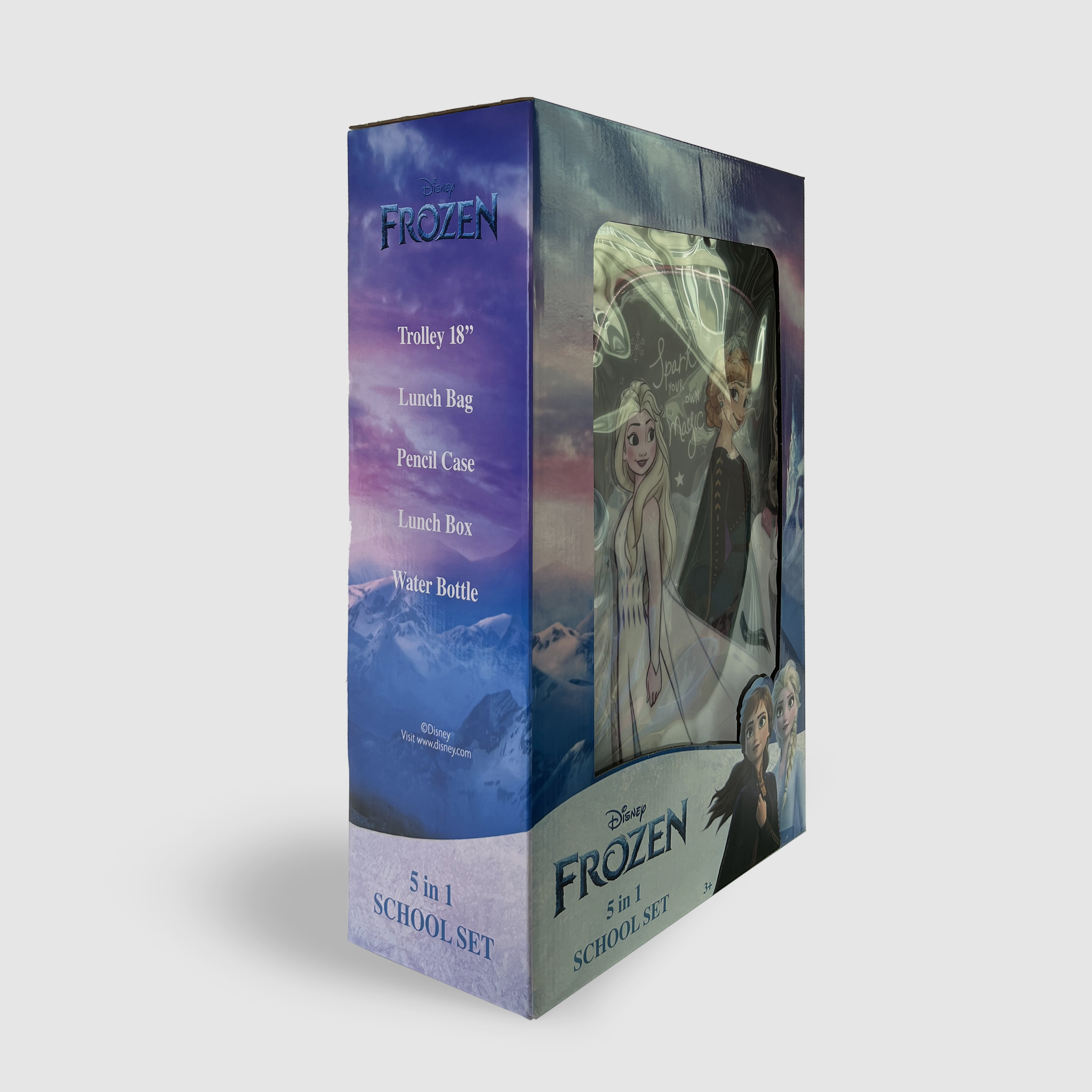 Buy Disney Frozen Spark Your Own Magic 18" 5In1 Trolley Box Set In Grey ...