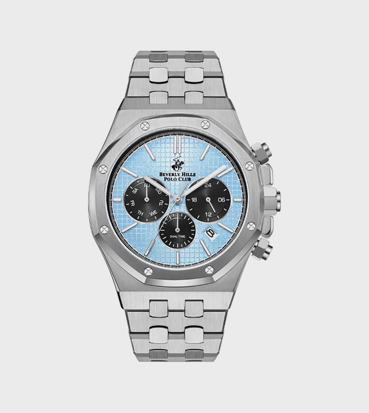 Buy Beverly Hills Polo Club Blue Dial Multifunction Watch In Blue ...