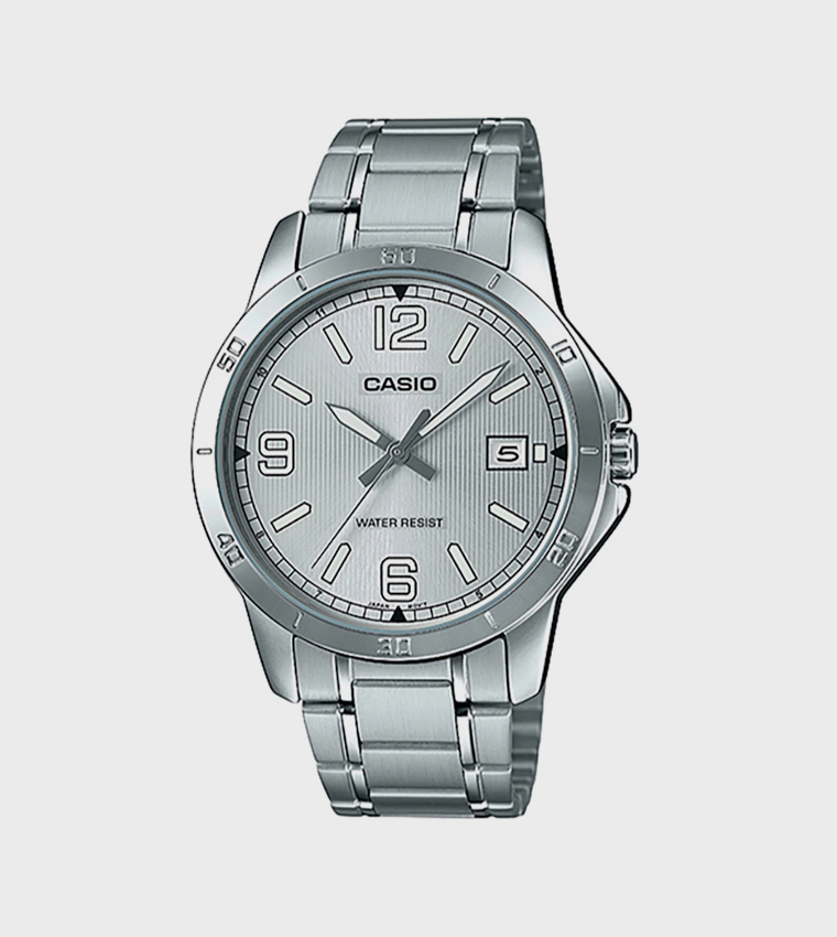 Buy Casio Silver Dial Analog Watch In White | 6thstreet UAE