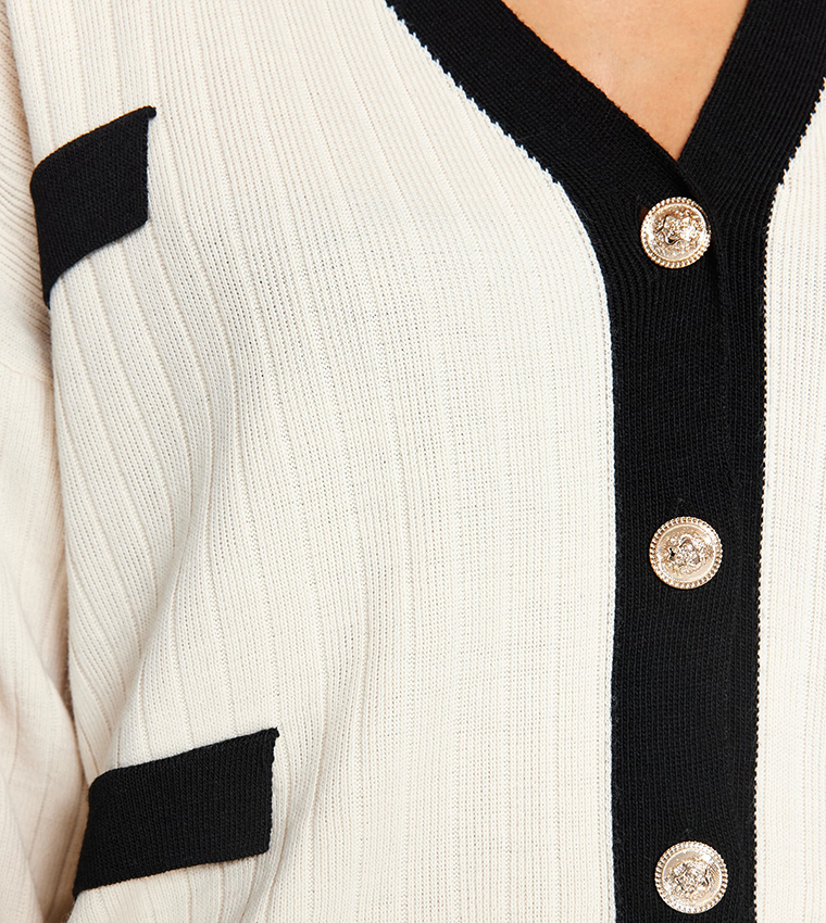 Buy Trendyol Color Block Long Sleeves Cardigan In Multiple Colors ...