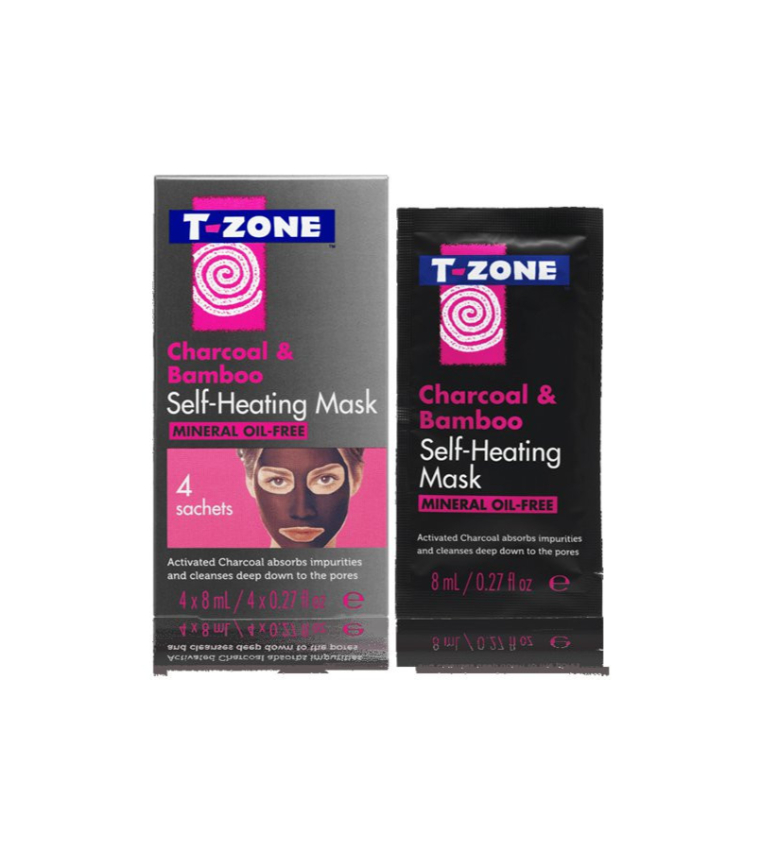 Buy T Zone T Zone Charcoal & Bamboo Self Heating Mask 4 Sachets In ...