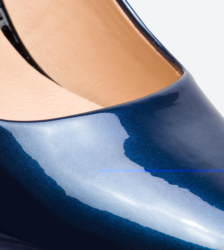 Buy Jenny Fairy @ CCC Pointed Toe High Heel Shiny Pumps Blue In Blue ...