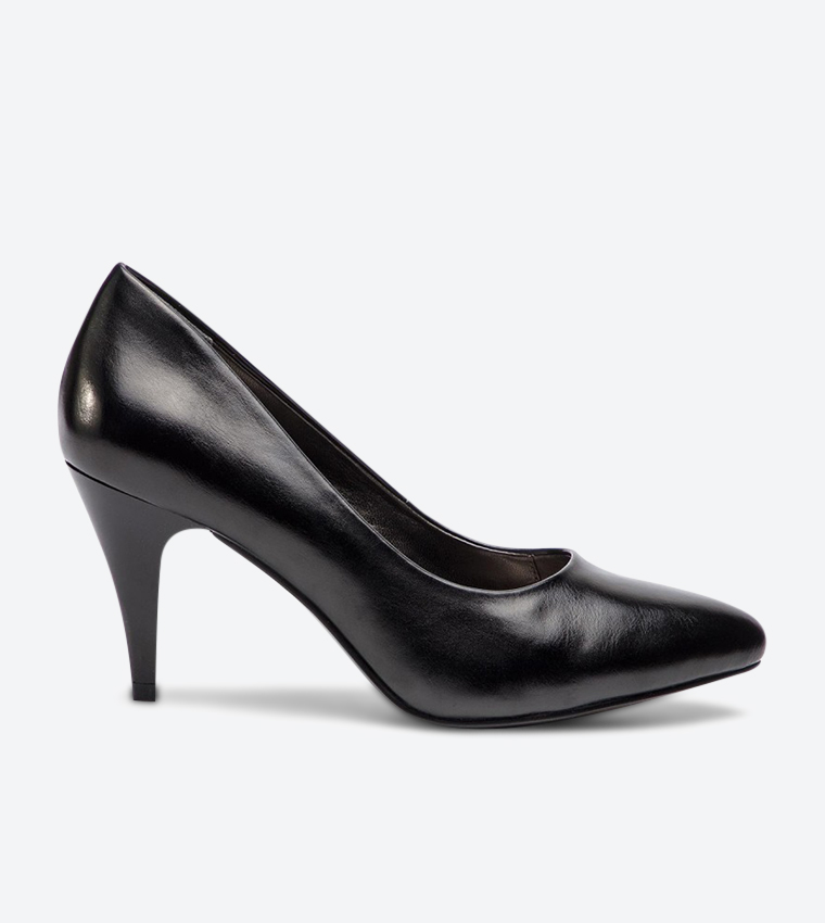 Buy Jenny Fairy @ CCC Almond Toe High Heel Pumps Silver In Black ...