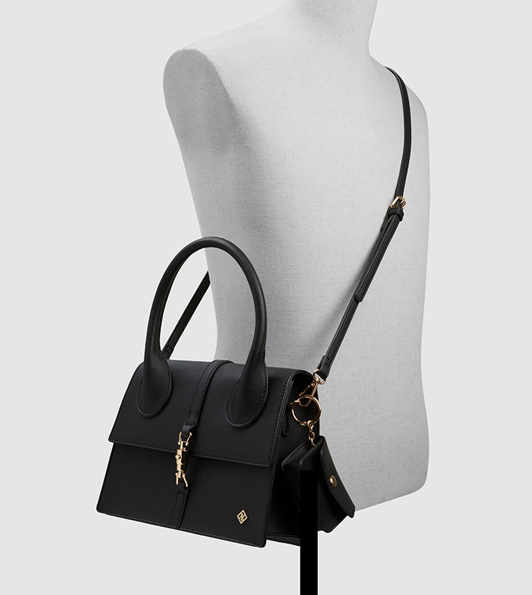 Buy Call It Spring WATCH ME Top Handle Bag With Pouch In Black ...