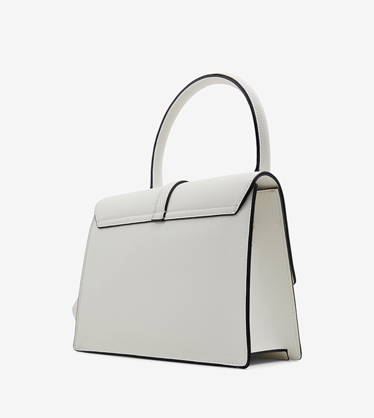 Buy Call It Spring WATCH ME Top Handle Bag With Pouch In White ...