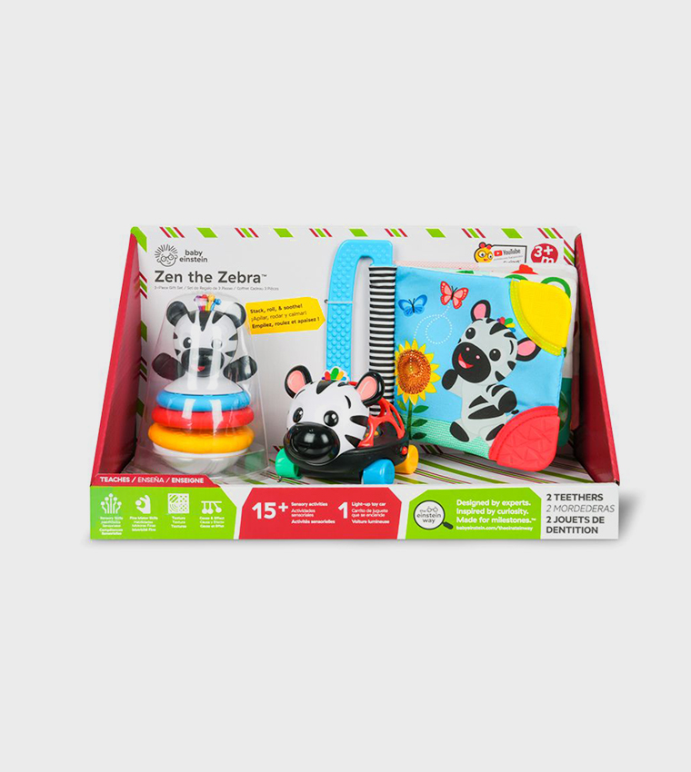 Buy BABY EINSTEIN Zen The Zebra 3 Piece Gift Set In White | 6thStreet UAE
