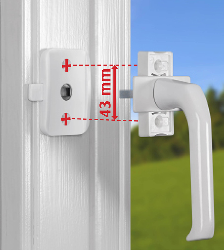 Buy Reer@ Wb Winlock Window And Balcony Door Lock, White In White ...