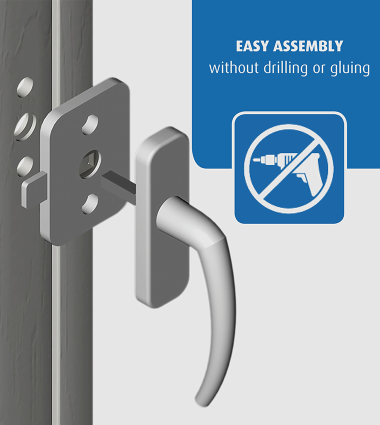 Buy Reer Winlock Window And Balcony Door Lock, White In White | 6thStreet UAE