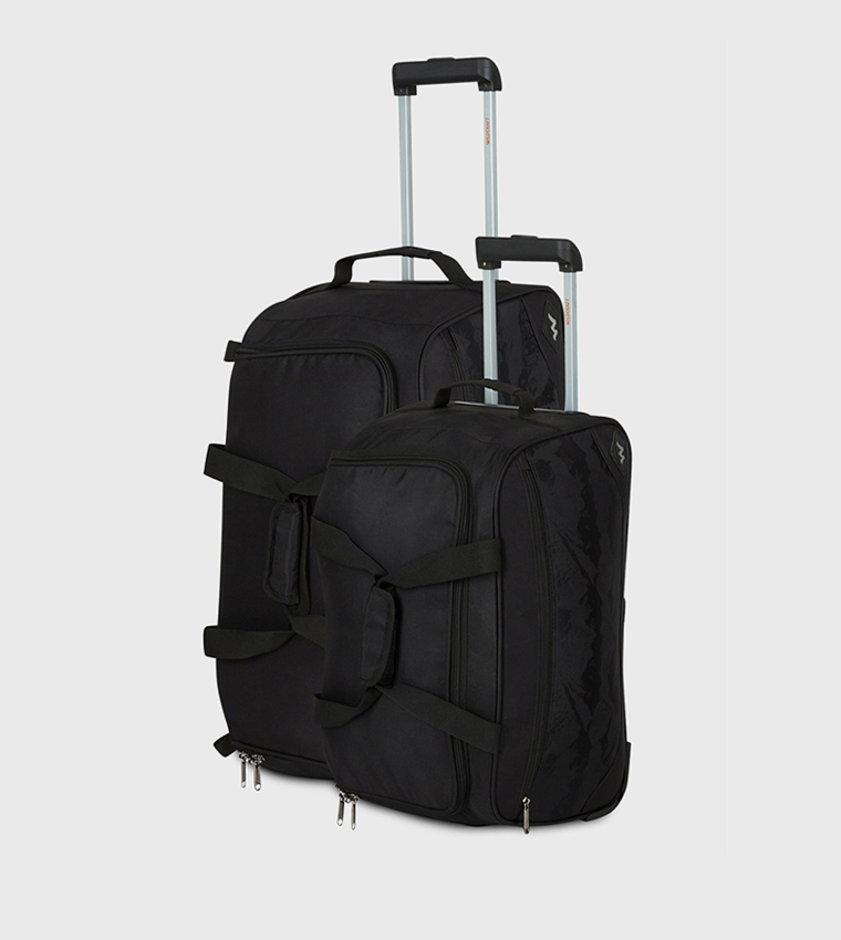 Buy Wildcraft CORVUS CORP Duffle Bag With Wheels In Black | 6thStreet ...