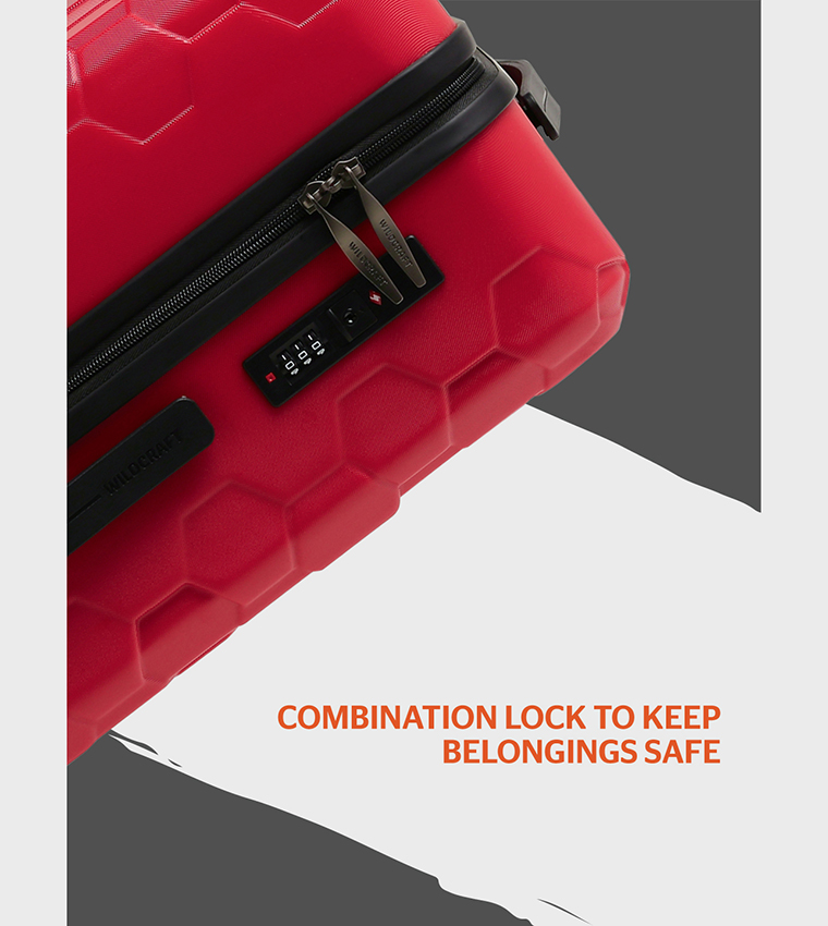 Buy Wildcraft PYXIS Hard Shell Trolley Bag, 68 Cm In Red | 6thStreet Qatar