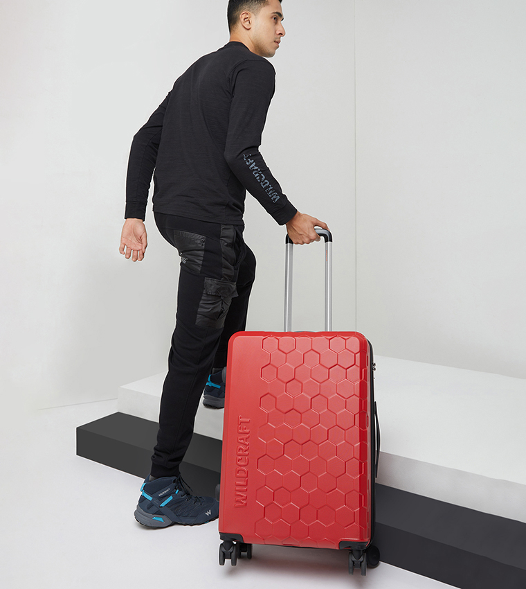 Buy Wildcraft PYXIS Hard Shell Trolley Bag, 68 Cm In Red | 6thStreet Qatar
