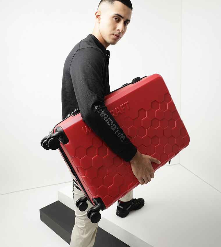 Buy Wildcraft PYXIS Hard Shell Trolley Bag, 68 Cm In Red | 6thStreet Qatar