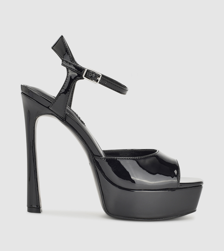 Buy Nine West Ankle Strap Platform Heel Sandals In Black | 6thStreet Oman