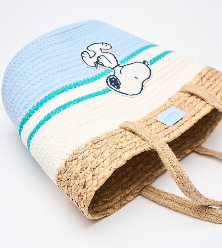 Buy Women’secret Snoopy Cotton Rope Beach Bag In Multiple Colors ...