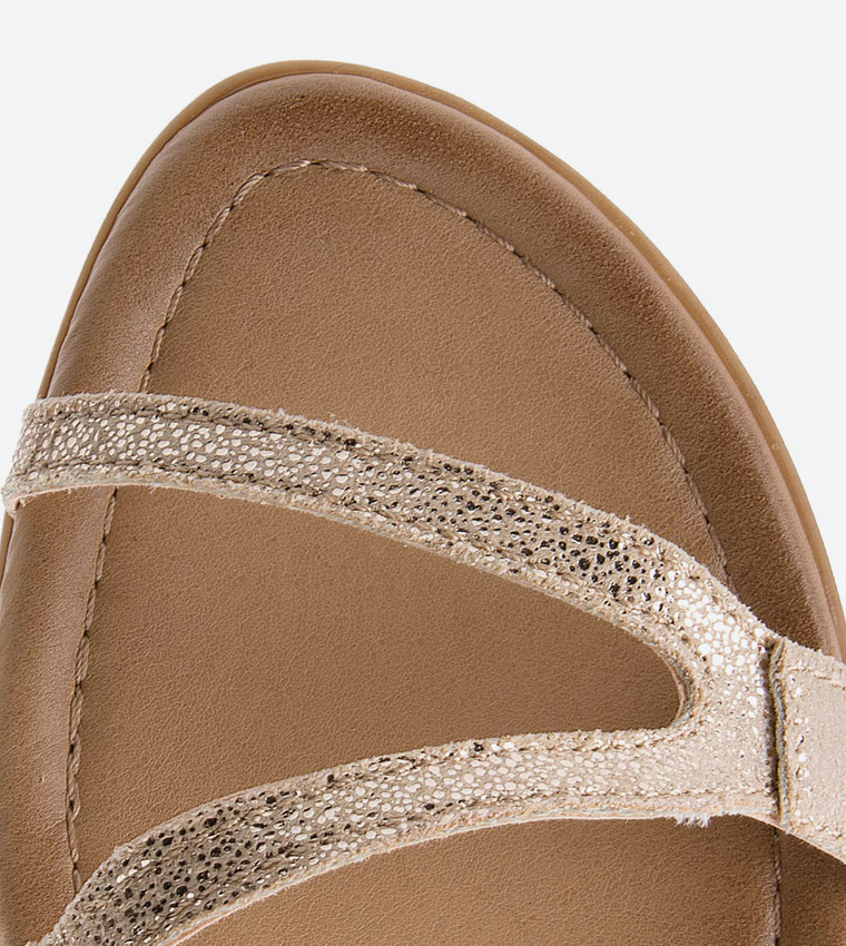 Buy Jenny Fairy @ CCC Buckle Closure Zig Zag Pattern Strappy Sandals ...