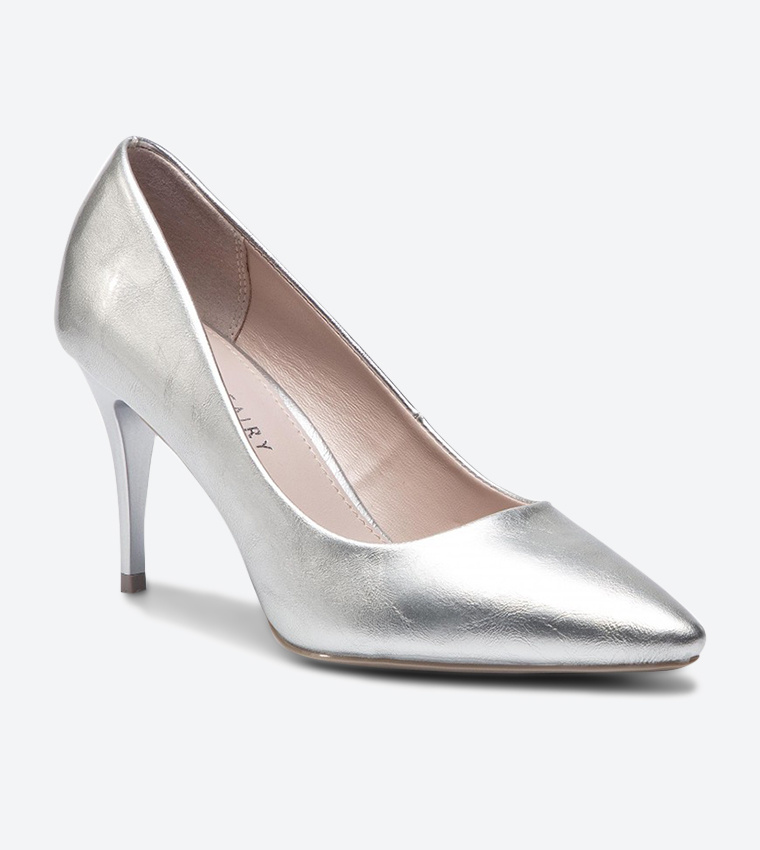 Buy Jenny Fairy @ CCC Pointed Toe Stiletto Heel Pumps Silver WYL1685 1 ...