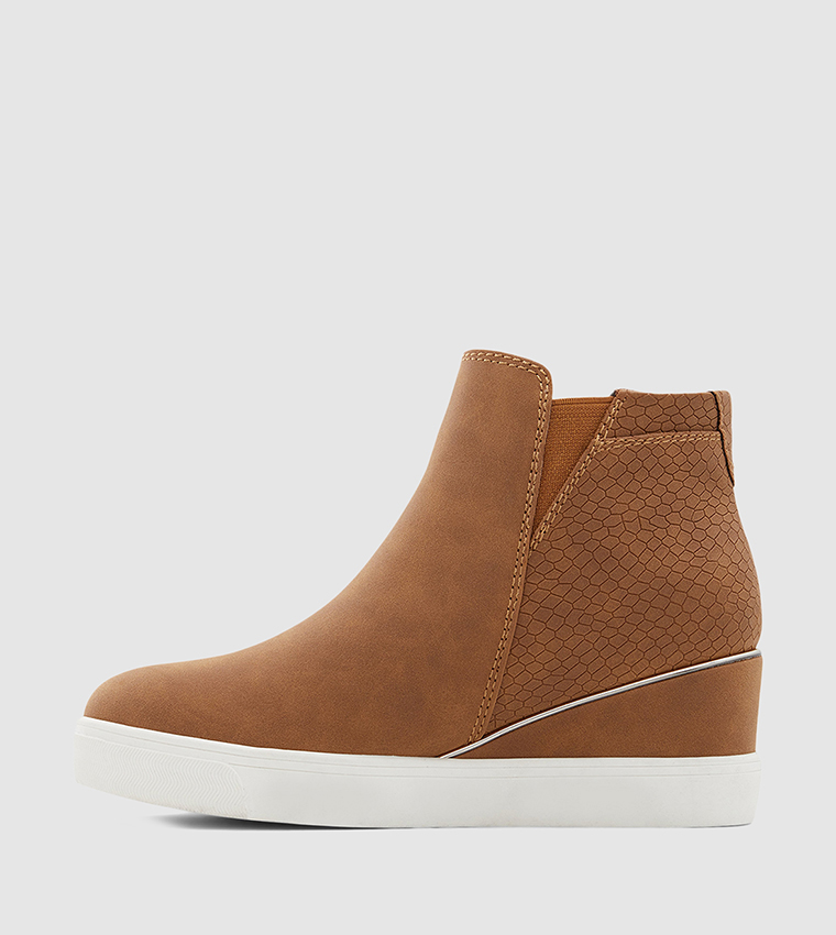 Buy Call It Spring Yeli Flat Round Flat Sneakers In Brown | 6thStreet UAE