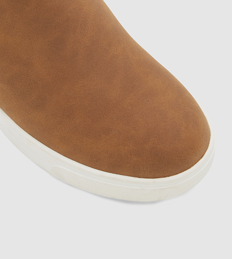 Buy Call It Spring Yeli Flat Round Flat Sneakers In Brown | 6thStreet Oman