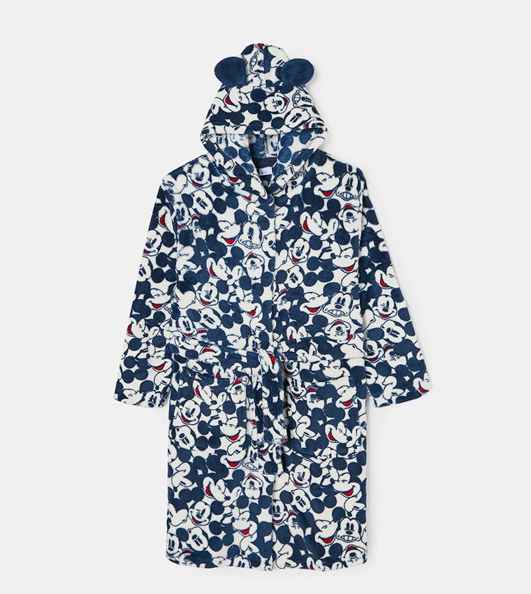 Buy Zippy Mickey Mouse Printed Hooded Robe In Multiple Colors ...